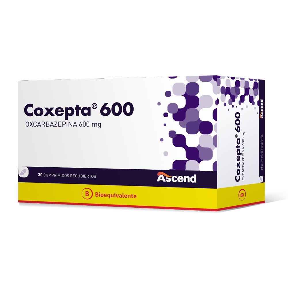 Coxepta 600 Oxcarbazepina 600 mg 30 Comprimidos Recubiertos - FarmaCompara