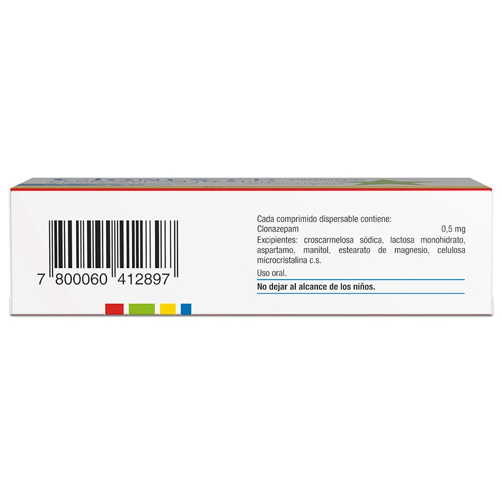 Clonex CD Clonazepam 0,5 mg 30 Comprimidos Dispersables | Cruz Verde