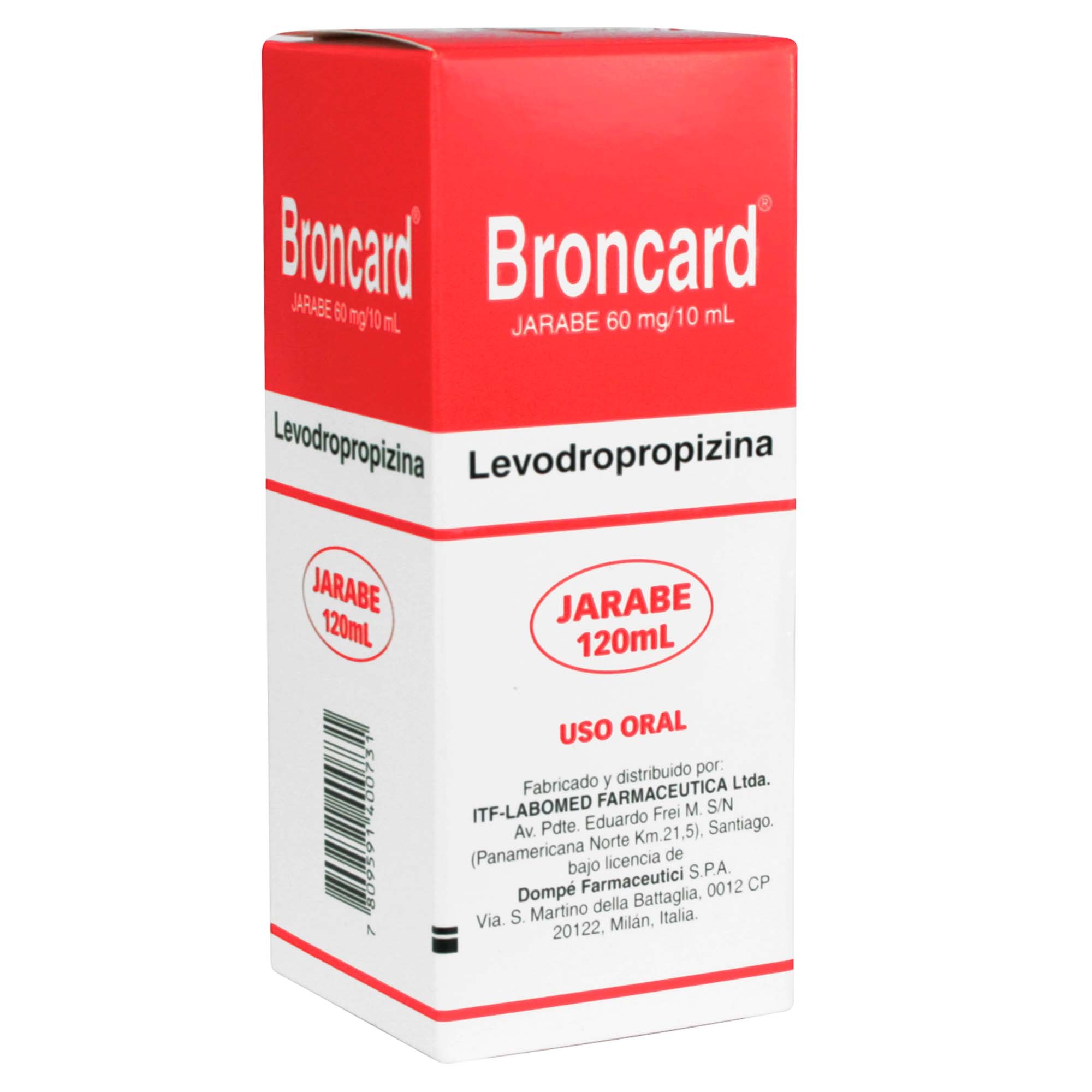 Broncard Levodropropizina 60 mg 10 ml Jarabe | Cruz Verde