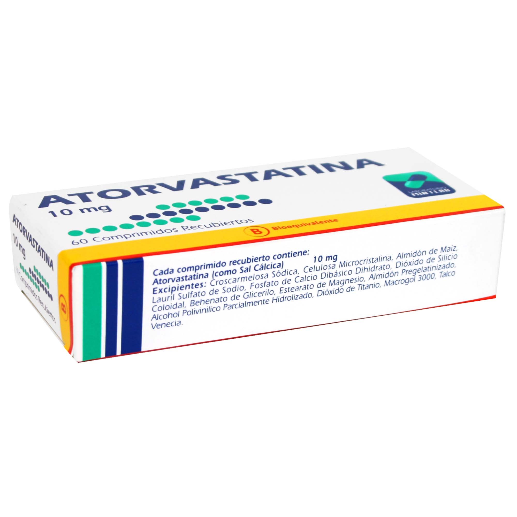 Atorvastatina 10 mg 60 Comprimidos Recubiertos | Cruz Verde