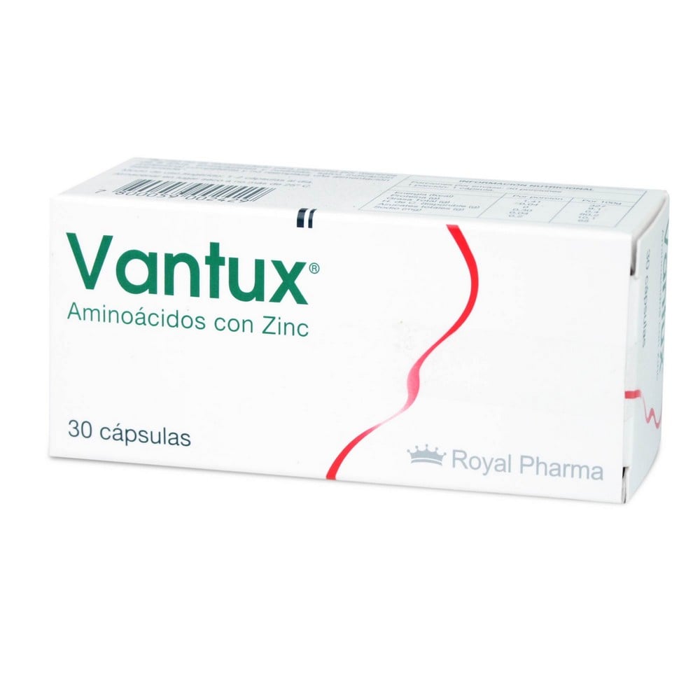 Vantux Sulfato Zn 3 mg 30 Cápsulas | Cruz Verde