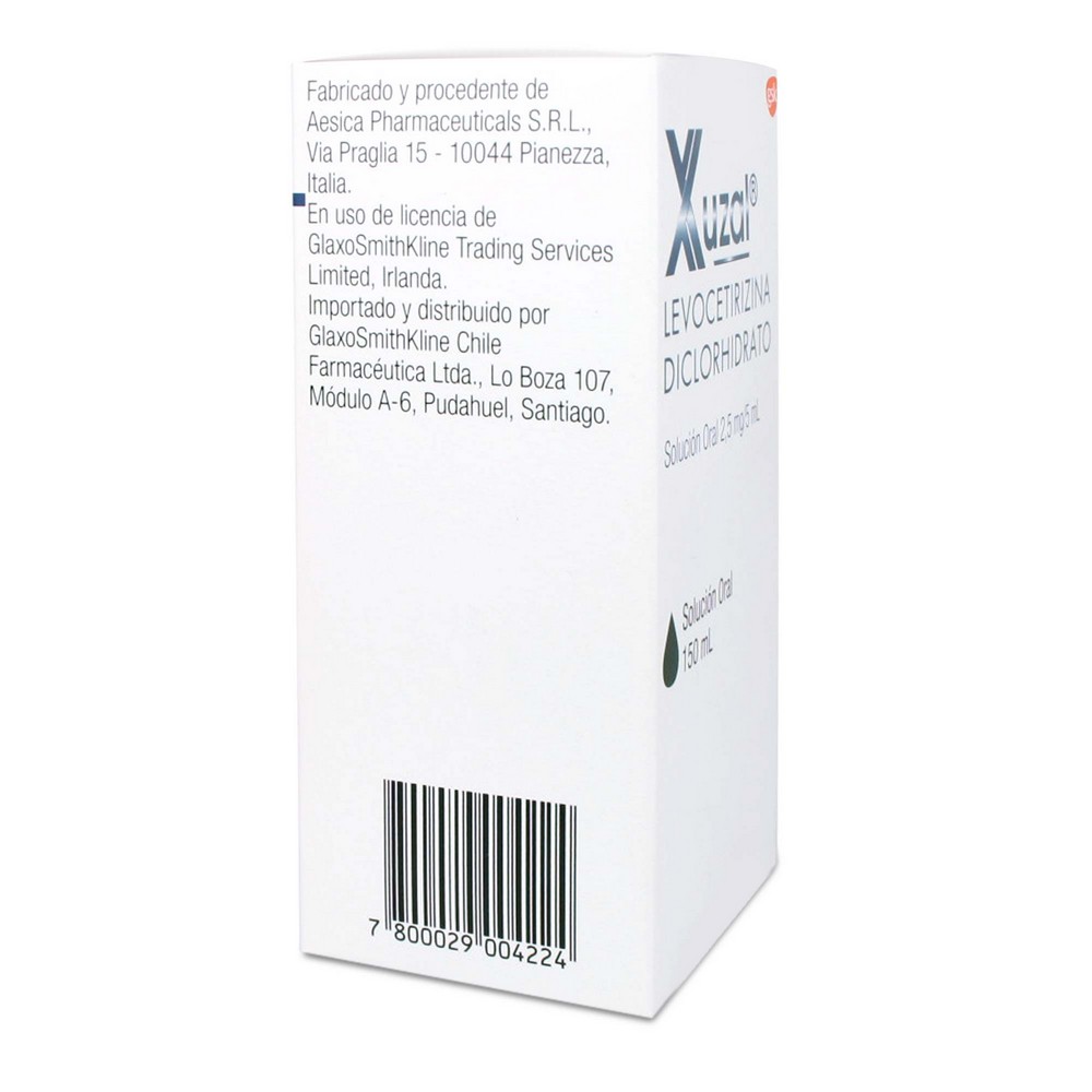 Xuzal Levocetirizina 2,5 mg/5mL Solución Oral 5 mL | Cruz Verde