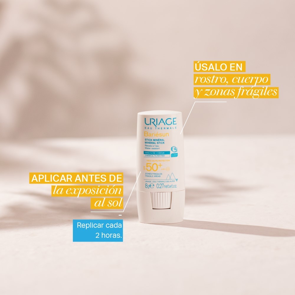 Protector Solar Stick Mineral SPF50+ Bariésun 8gr | Cruz Verde