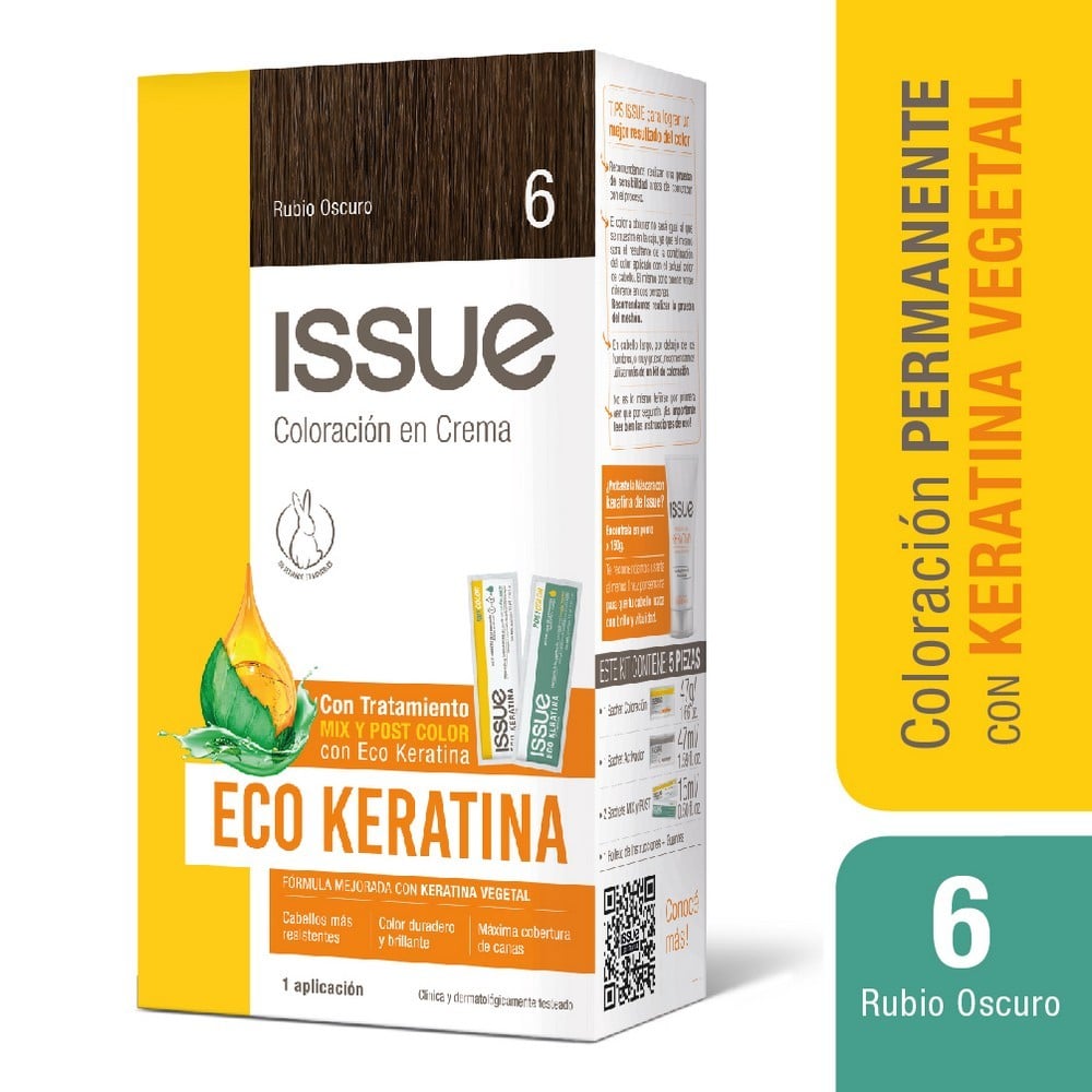 Kit Eco Keratina N°6 Rubio Oscuro | Cruz Verde