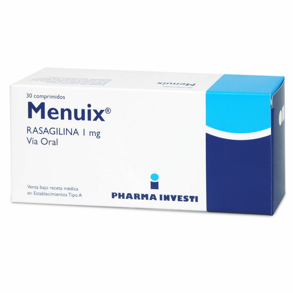 Menuix Rasagilina 1 mg 30 Comprimidos | Cruz Verde
