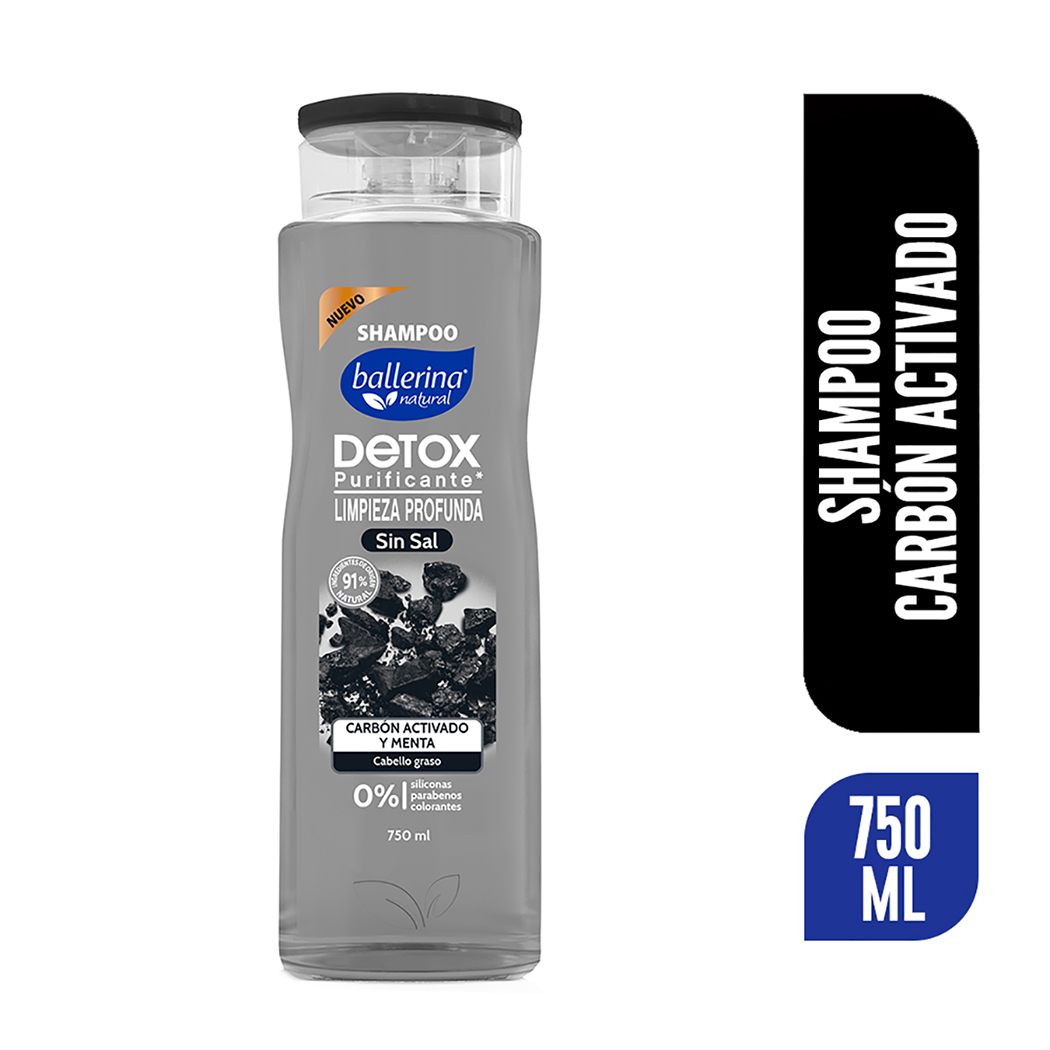 Shampoo Detox Carbon 750 ml | Cruz Verde