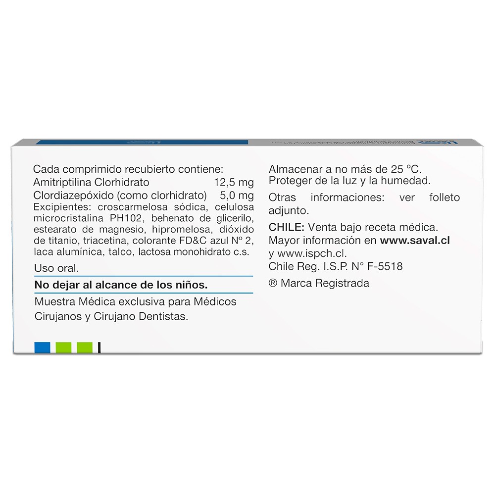 Antalin Clordiazepoxido 5 mg 30 Comprimidos | Cruz Verde