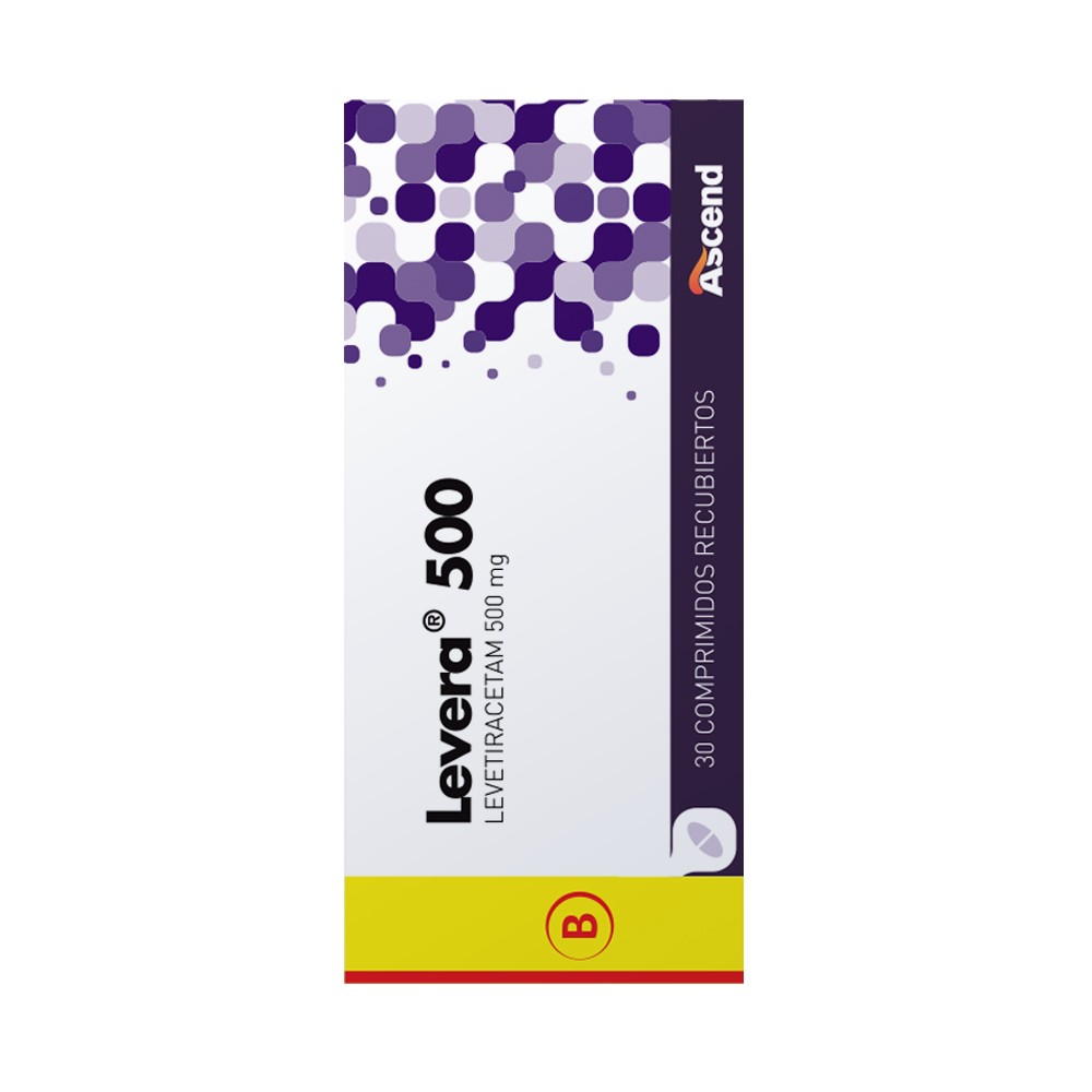 Levera 500 Levetiracetam 500 mg 30 Comprimidos Recubiertos | Cruz Verde