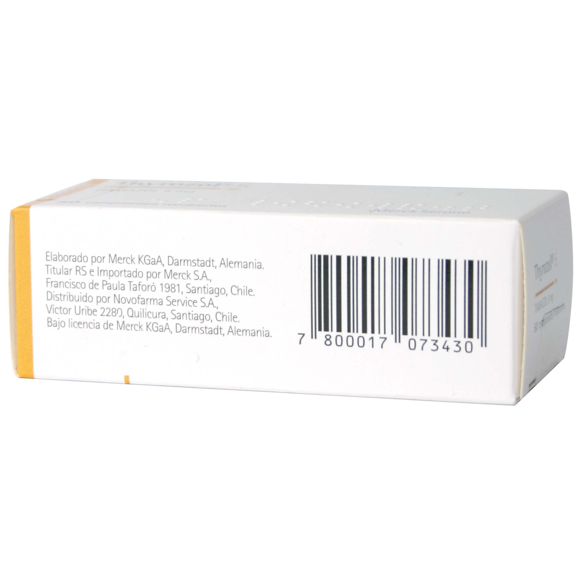 Thyrozol Tiamazol 5 mg 50 Comprimidos Recubierto | Cruz Verde