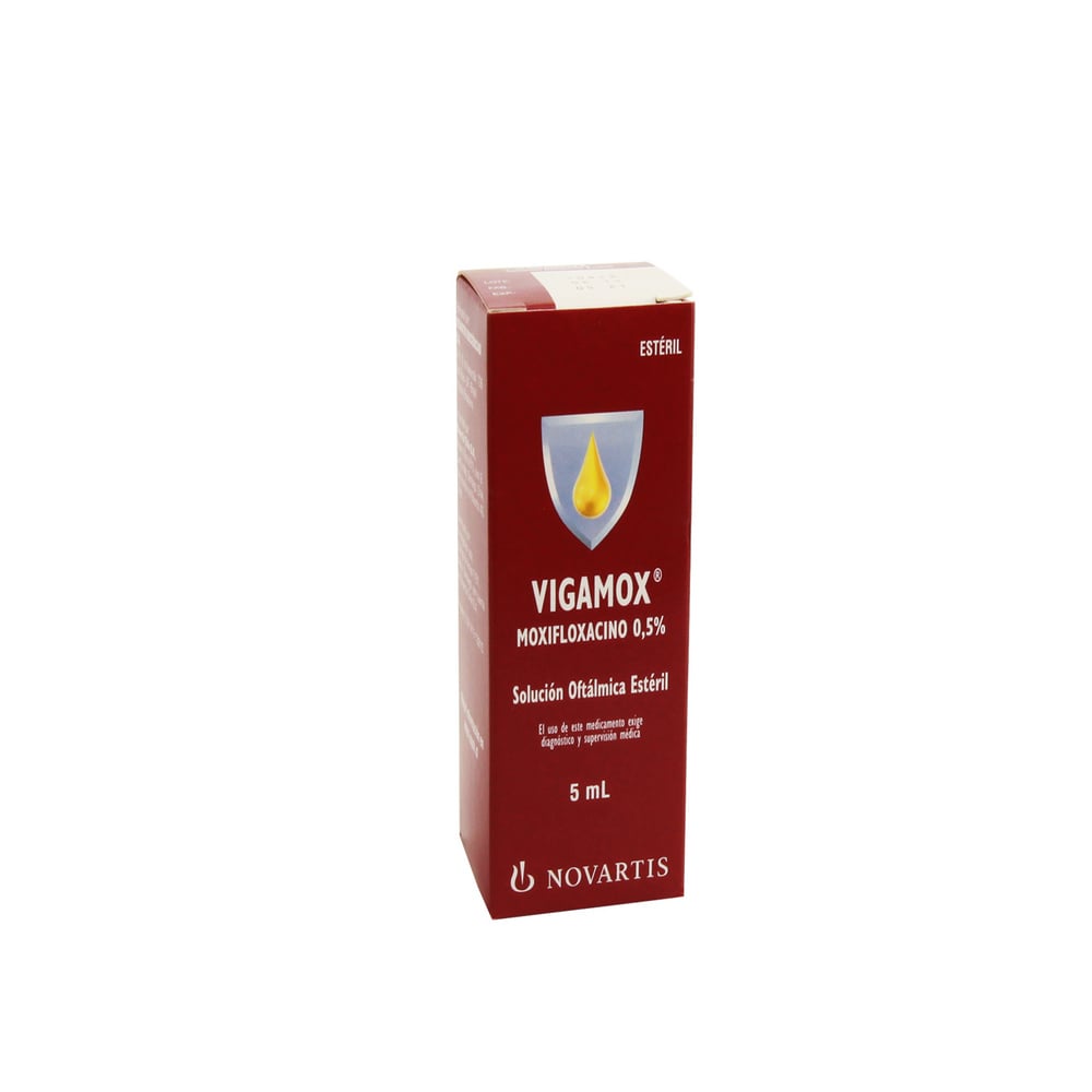 Vigamox Moxifloxacino 0,5% Solución Oftalmica 5 mL - FarmaCompara