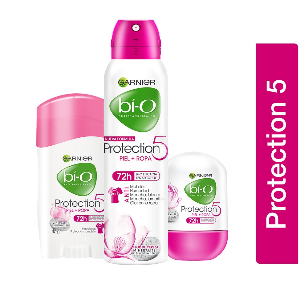 Garnier Protection 5 48H Desodorante Spray A/P 0% Alcohol 150 mL | Cruz ...