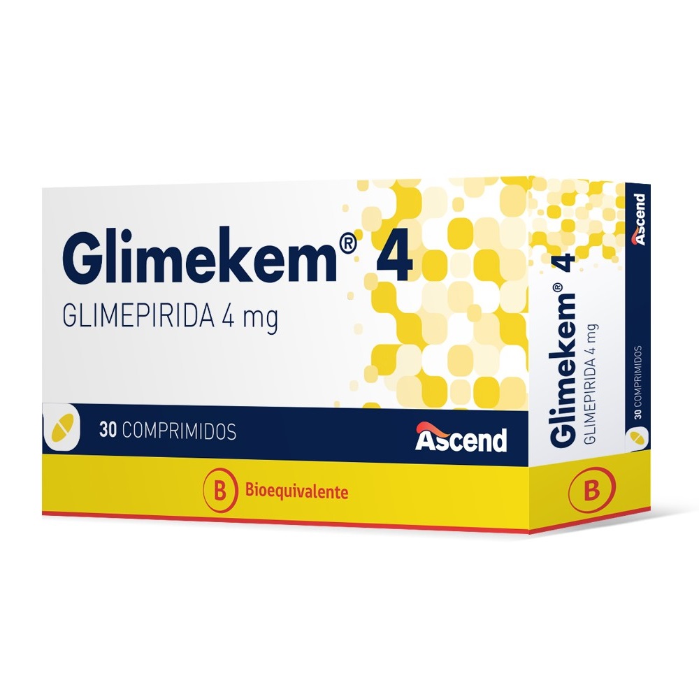Glimekem Glimepirida 4 mg 30 Comprimidos | Cruz Verde