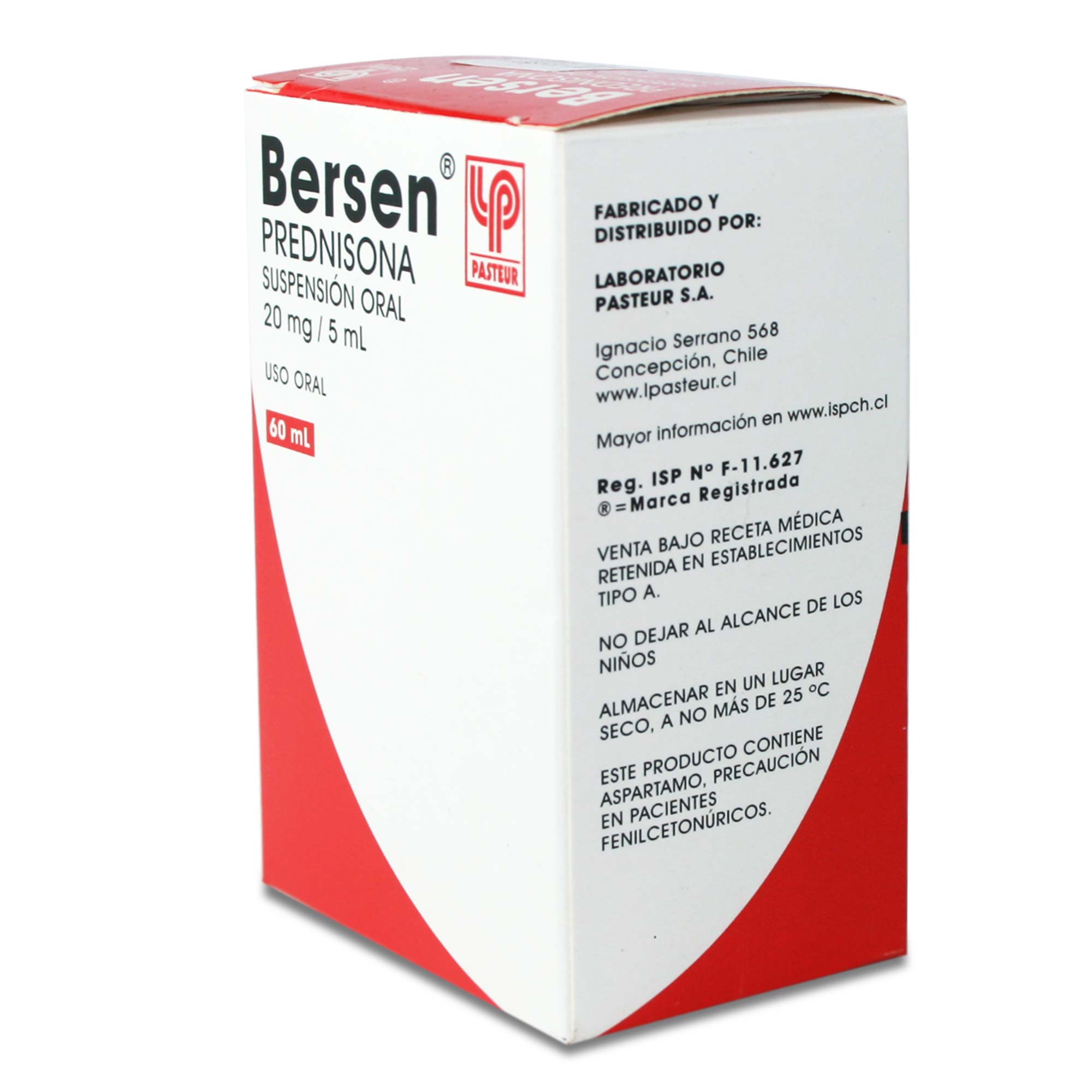 Bersen Prednisona 20 mg/5ml Suspensión 60 mL | Cruz Verde