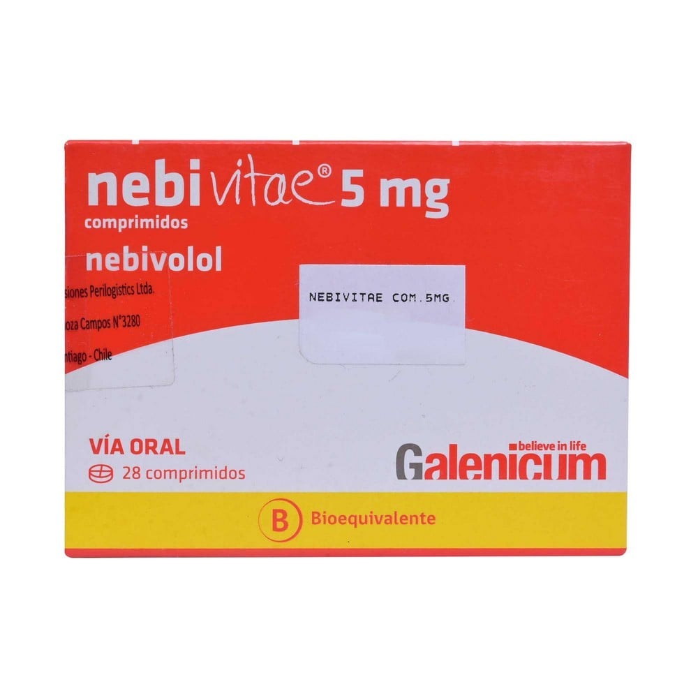 Nebivitae Nebivolol 5 mg 28 Comprimidos | Cruz Verde