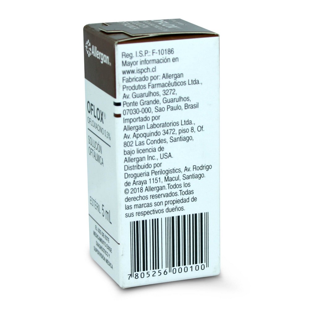 Oflox Ofloxacina 0,3% Solución Oftálmica 5 mL | Cruz Verde