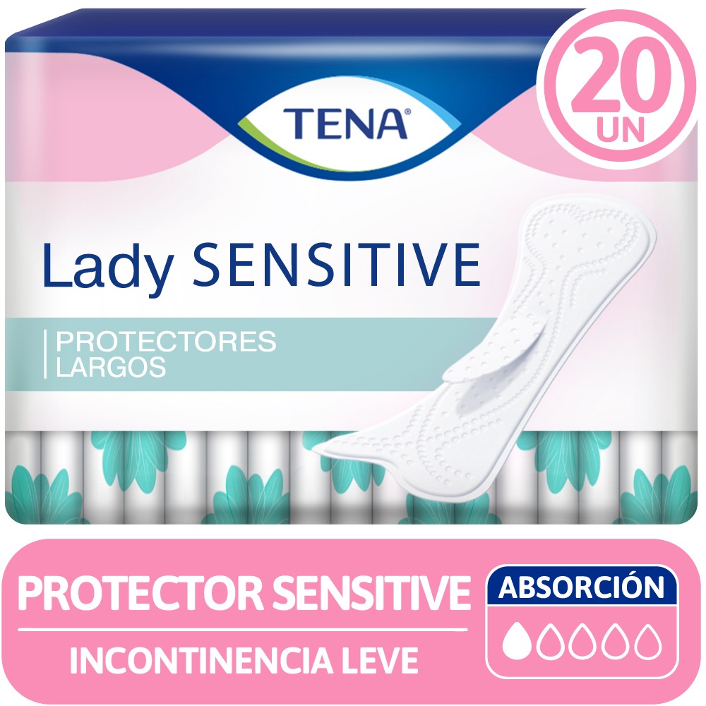 Protector diario Incontinencia Leve Sensitive 20 unidades | Cruz Verde