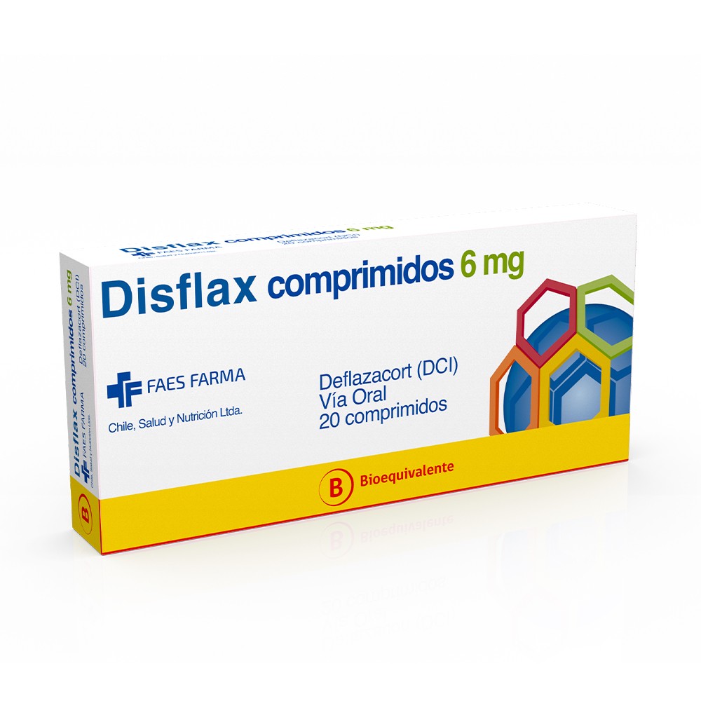 Disflax Deflazacort 6 mg 20 Comprimidos | Cruz Verde