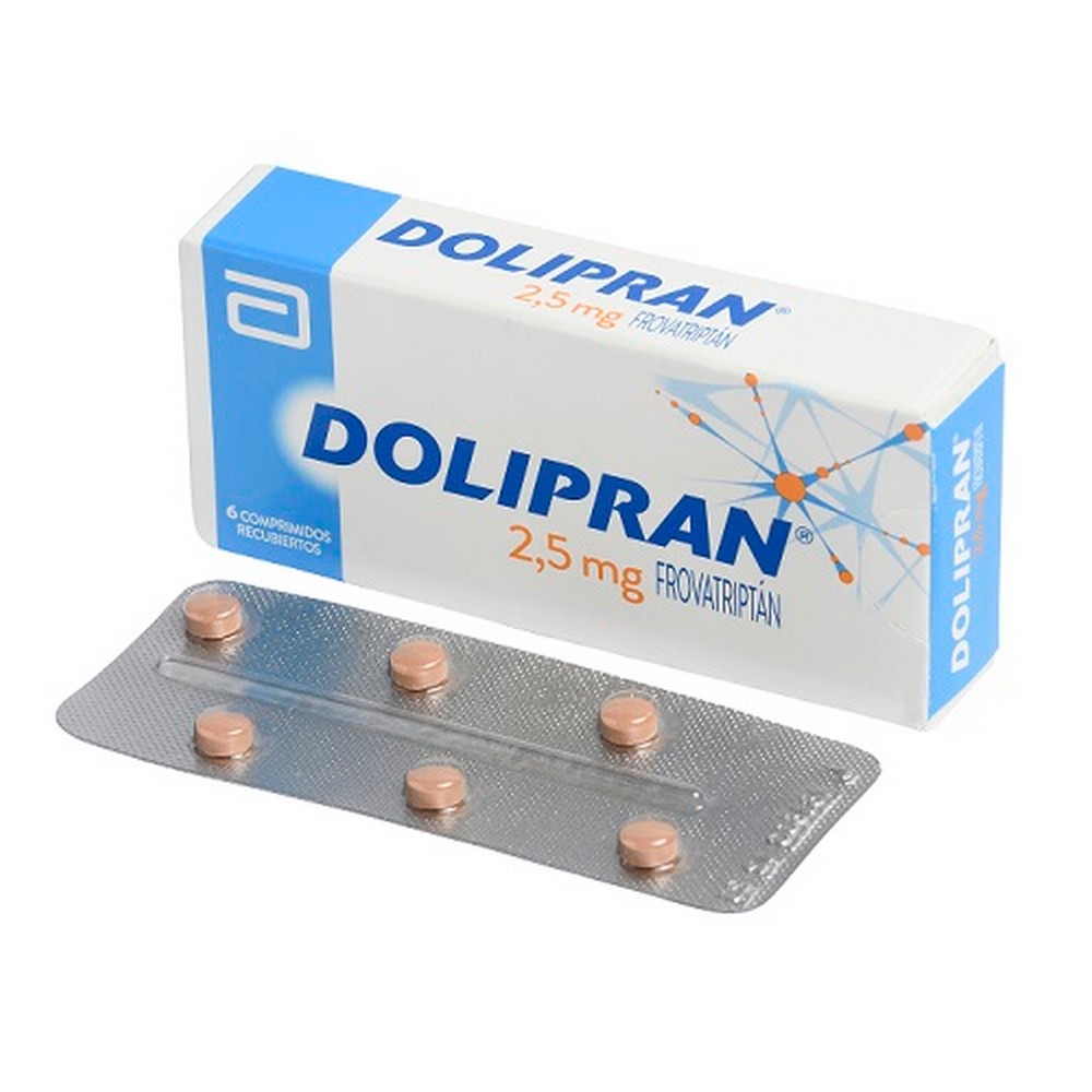 Dolipran Frovatriptan 2,5 mg 6 Comprimidos | Cruz Verde