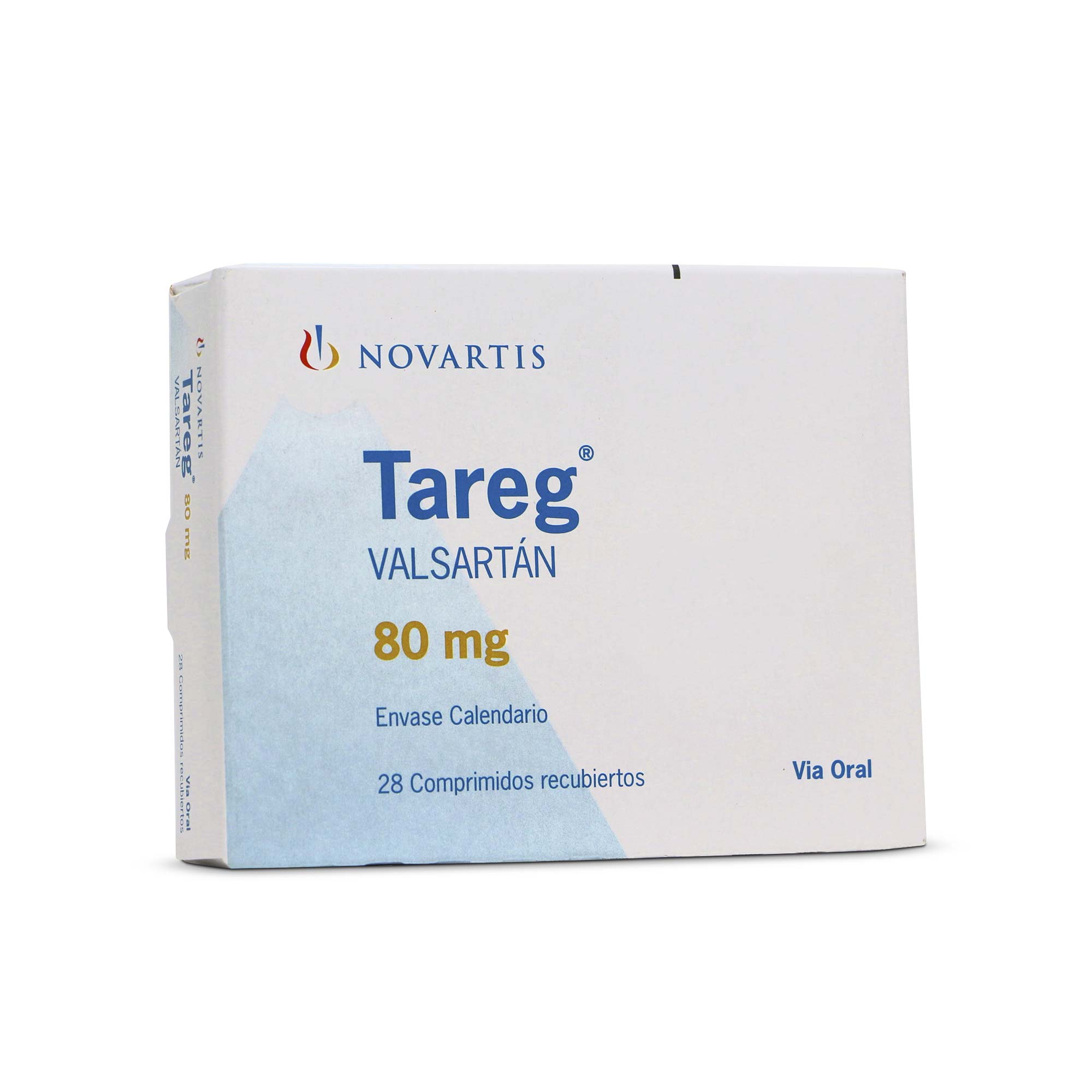 Tareg Valsartan 80 mg 28 Comprimidos Recubierto | Cruz Verde