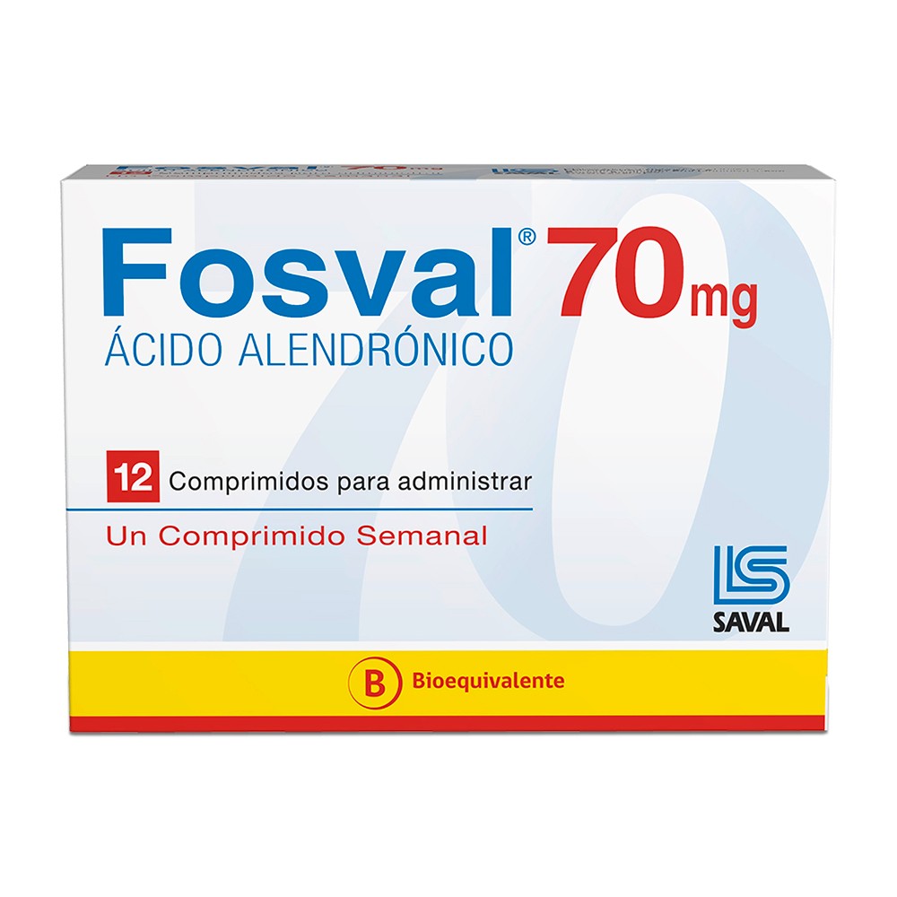 Fosval Alendronato 70 mg 12 Comprimidos | Cruz Verde