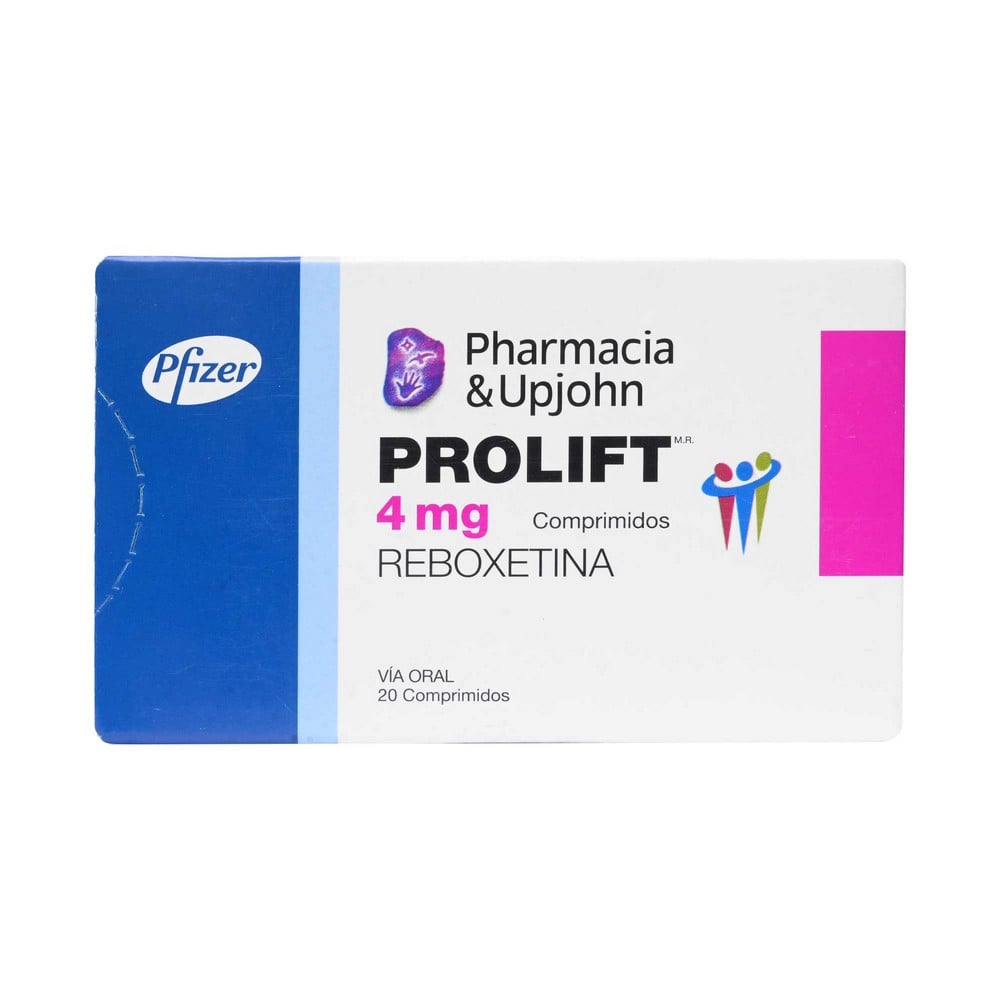 Prolift Reboxetina 4 mg 20 Comprimidos | Cruz Verde