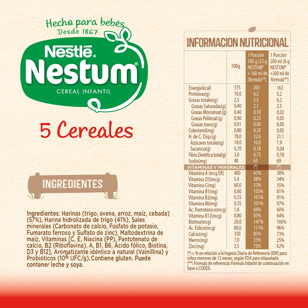 Cereal Infantil 5 Cereales 250g | Cruz Verde