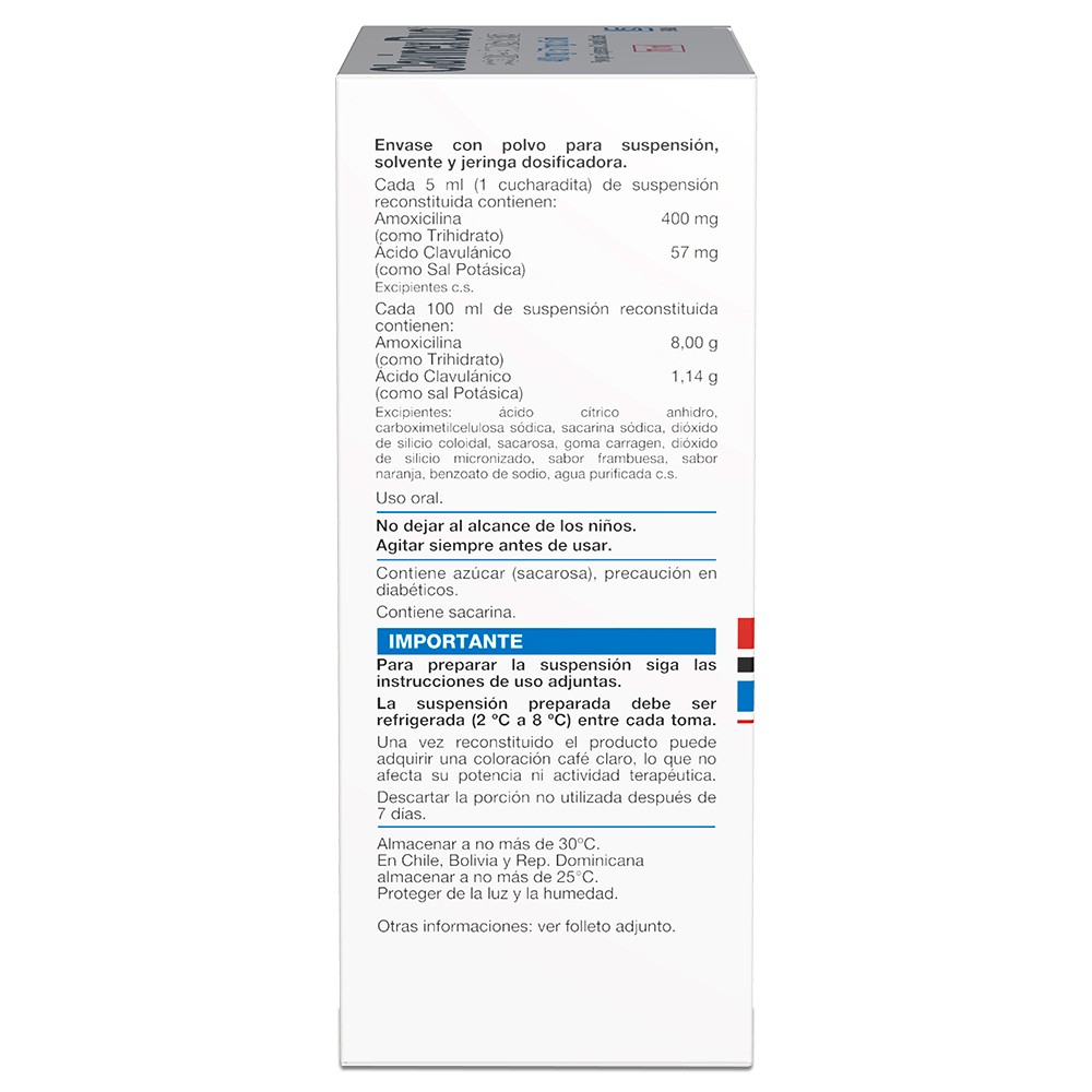 Clavinex Duo Amoxicilina 57 mg Suspensión 70 mL | Cruz Verde