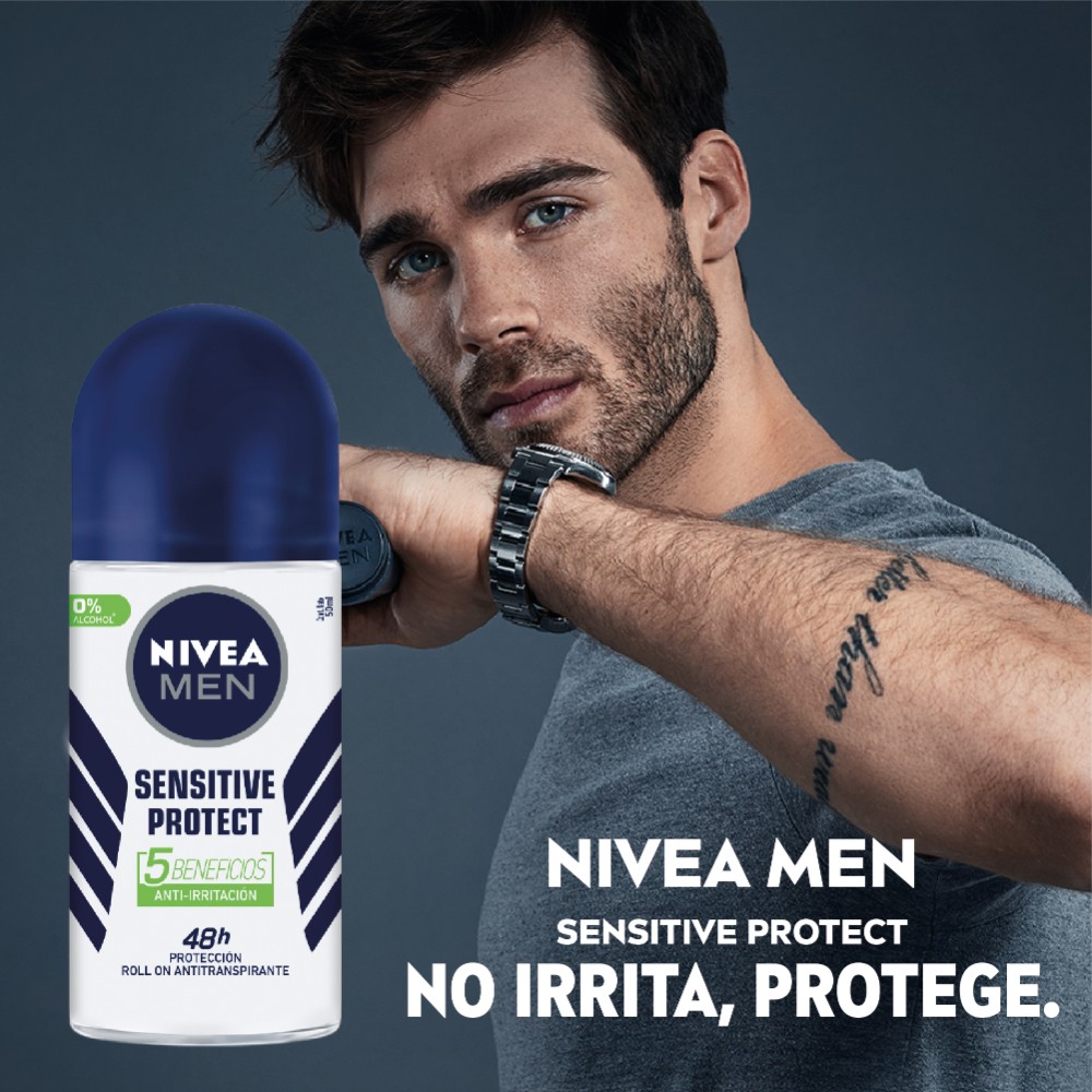 Desodorante Roll On Men Sensitive Protect 50 mL | Cruz Verde
