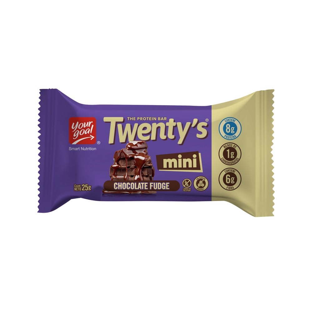 Twenty's Mini Barra De Proteina Chocolate Fudge 25 gr | Cruz Verde