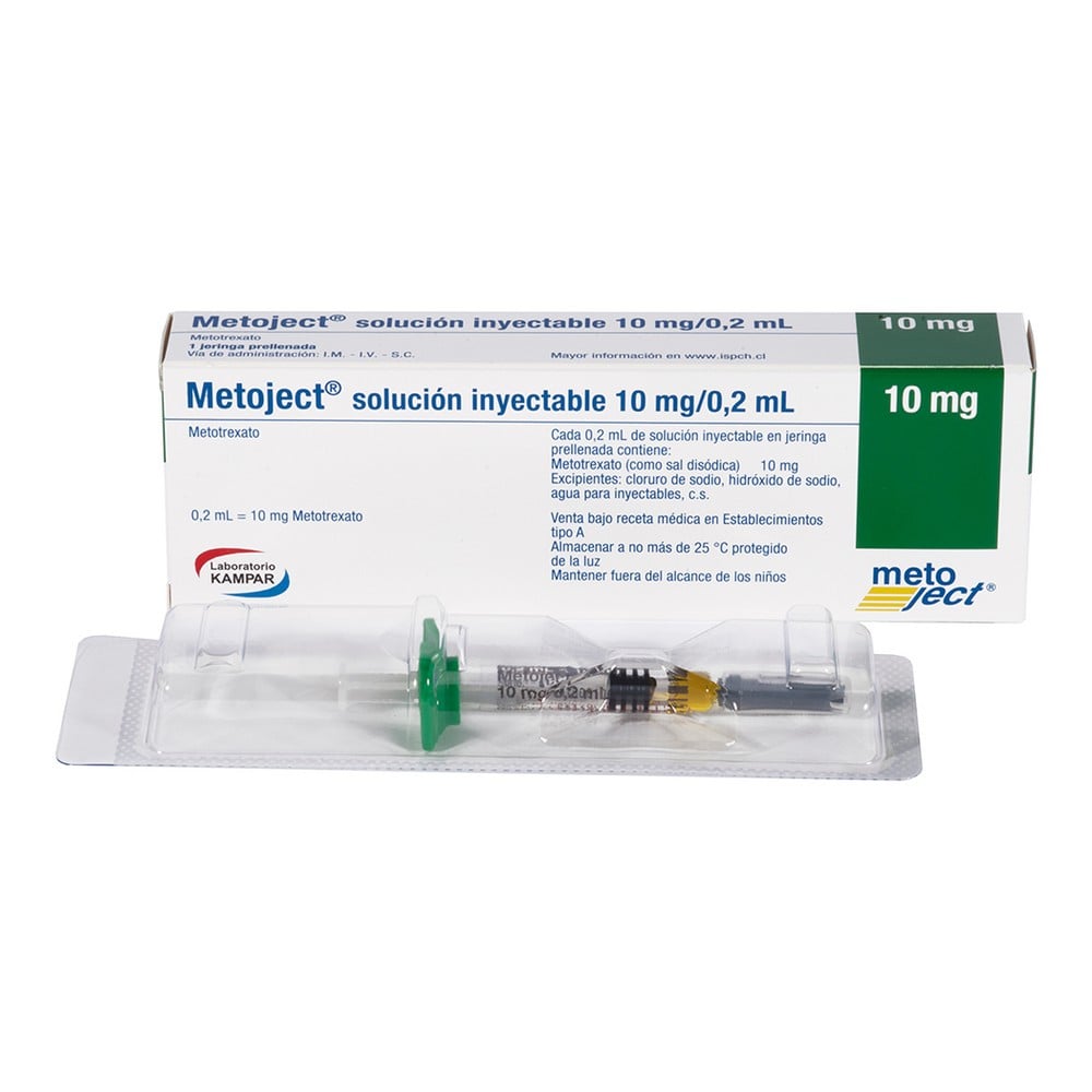 Metoject Metotrexato 10 mg / 0,2 mL Solución Inyectable 1 Jeringa Pre ...
