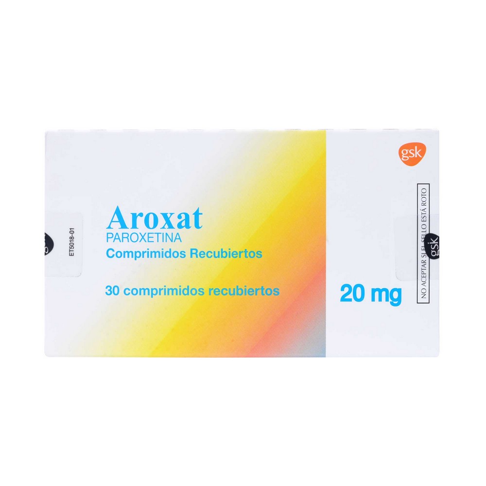 Aroxat Paroxetina 20 mg 30 Comprimidos - FarmaCompara