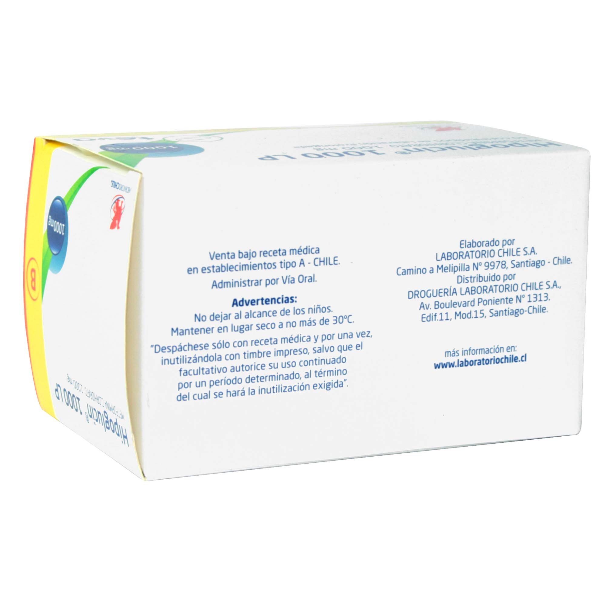 Hipoglucin 1000 Lp Metformina 1000 mg 60 Comprimidos | Cruz Verde