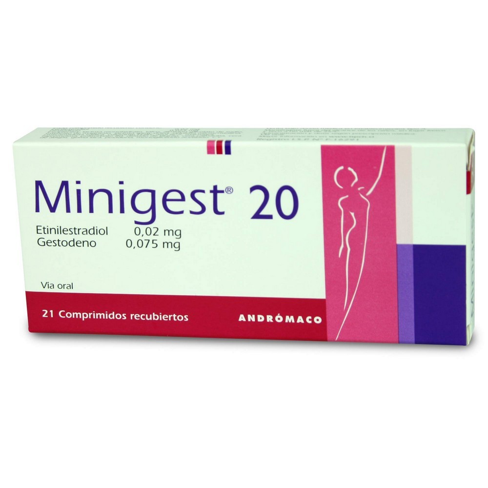 Minigest-20 Gestodeno 75 mcg 21 Comprimidos Recubiertos | Cruz Verde