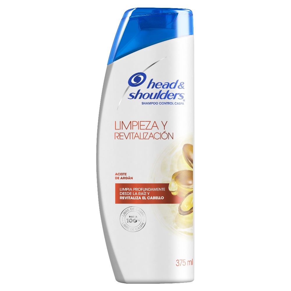 Shampoo Control Caspa Limpieza y Revitalización Aceite de Argán 375 ml ...