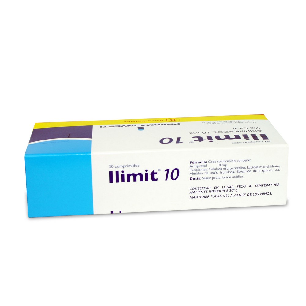 Ilimit Aripiprazol 10 mg 30 Comprimidos | Cruz Verde