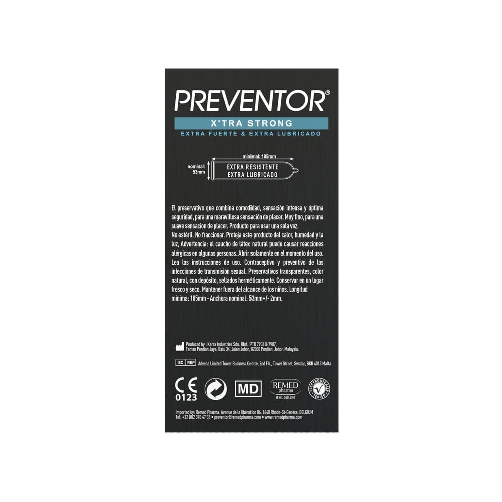 Preservativos Preventor X'Tra Strong Caja X 12 | Cruz Verde
