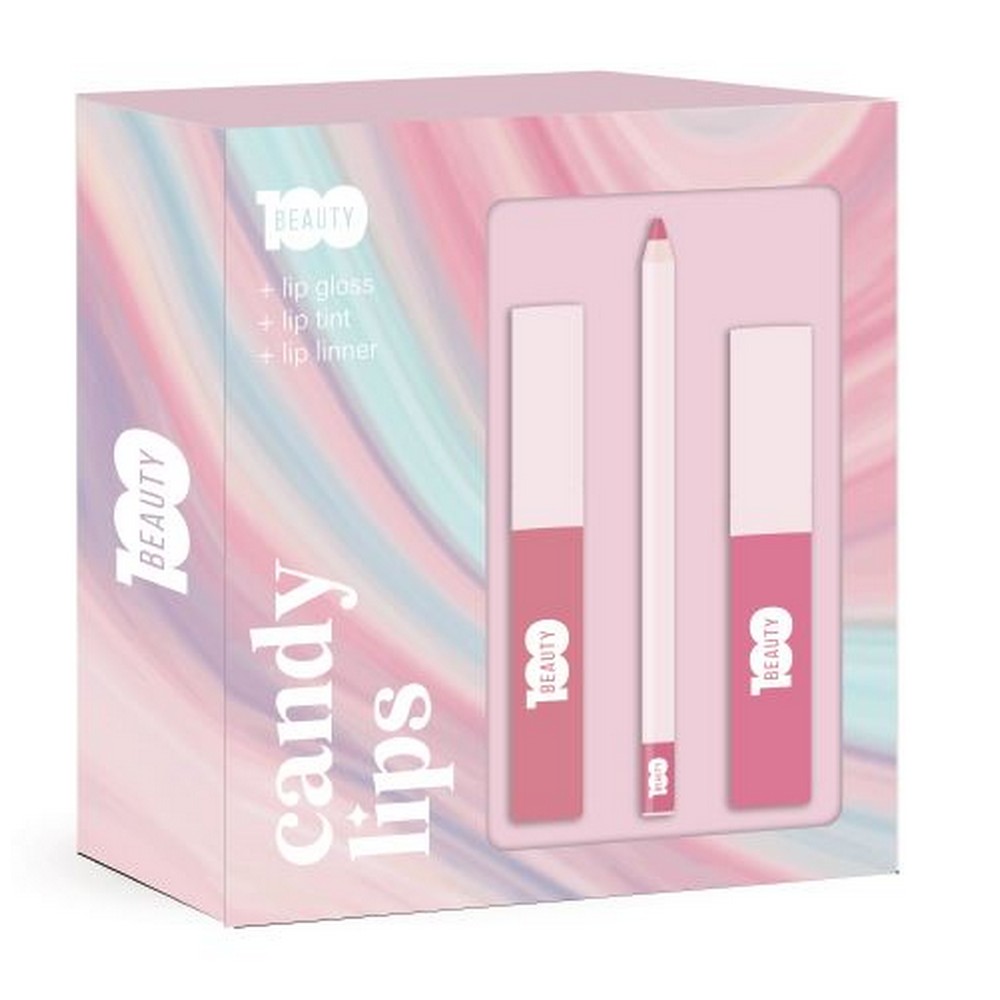 Beauty 100 Lip Box Gloss+Tinta De Labios+Delineador De Labios | Cruz Verde