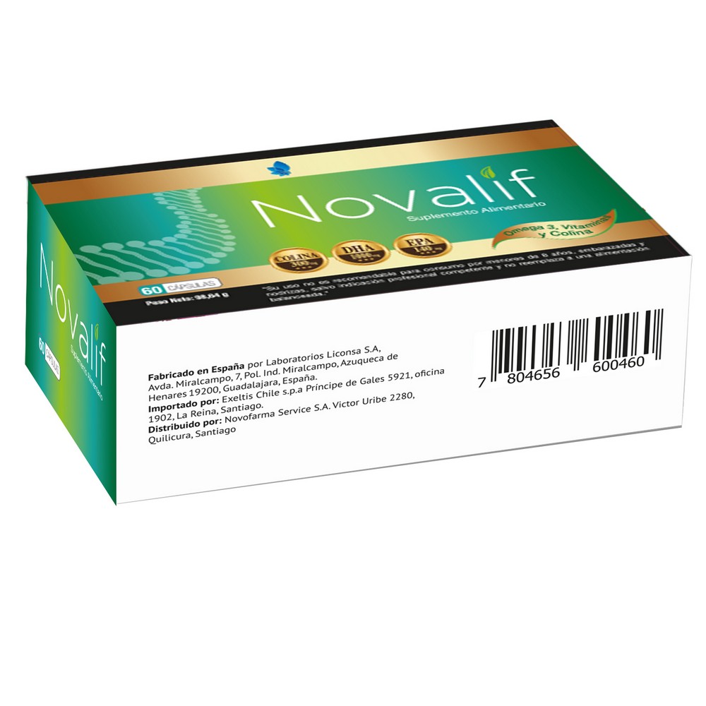 Novalif Suplemento Alimentario 60 Cápsulas | Cruz Verde