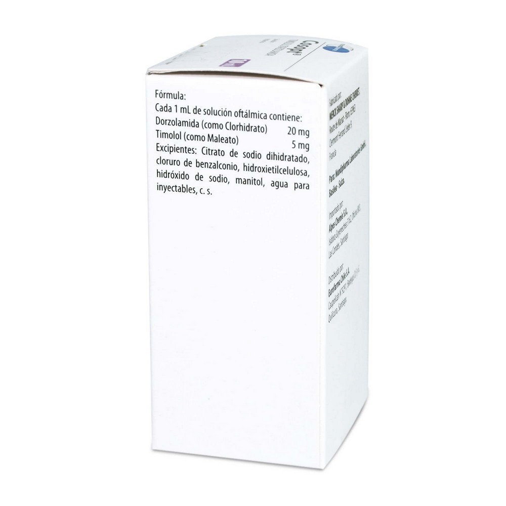 Cosopt Dorzolamida 20 mg Timolol 5 mg Solución Oftálmica 10 mL | Cruz Verde