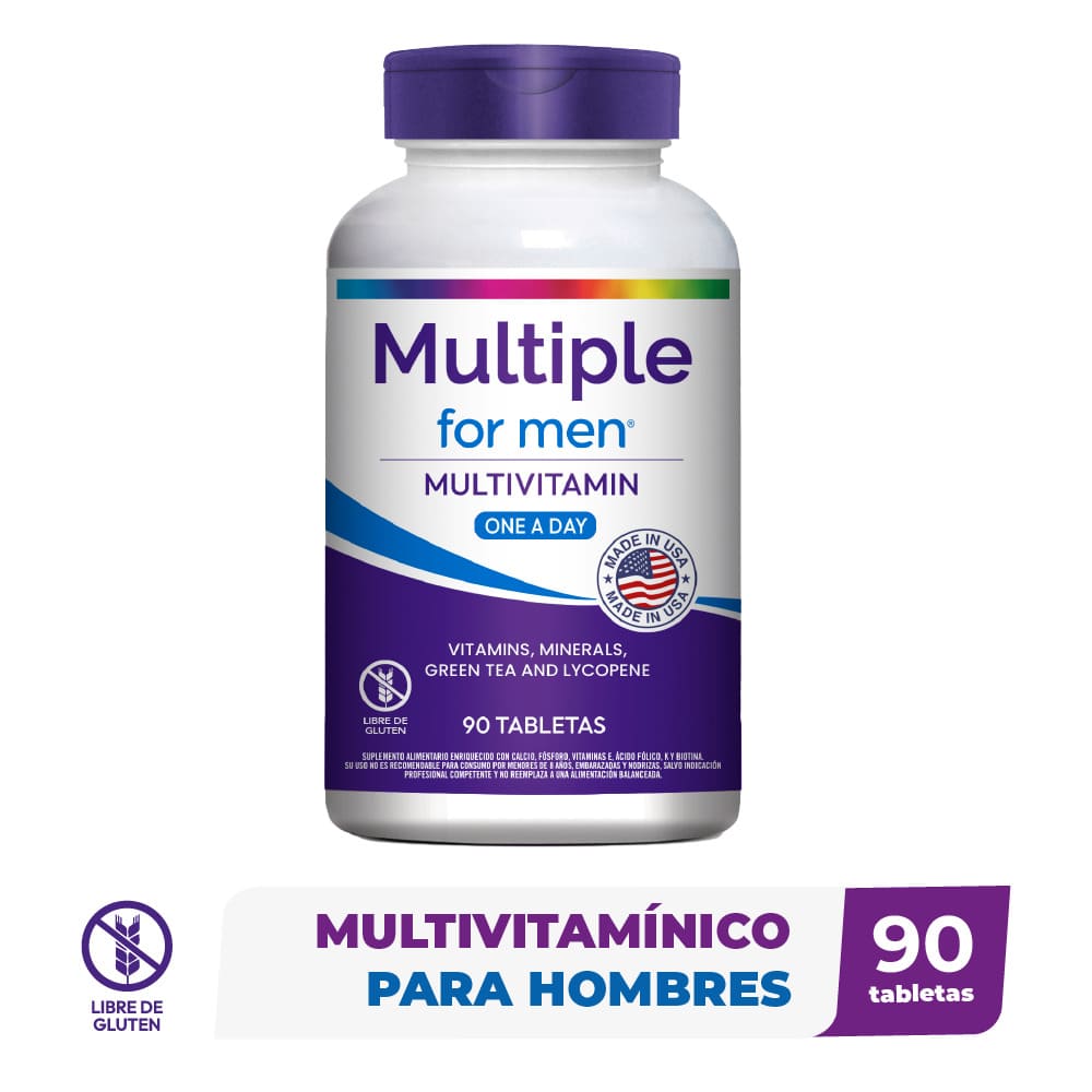 Multivitamínico Hombre · 90 Comprimidos | Cruz Verde | Cruz Verde