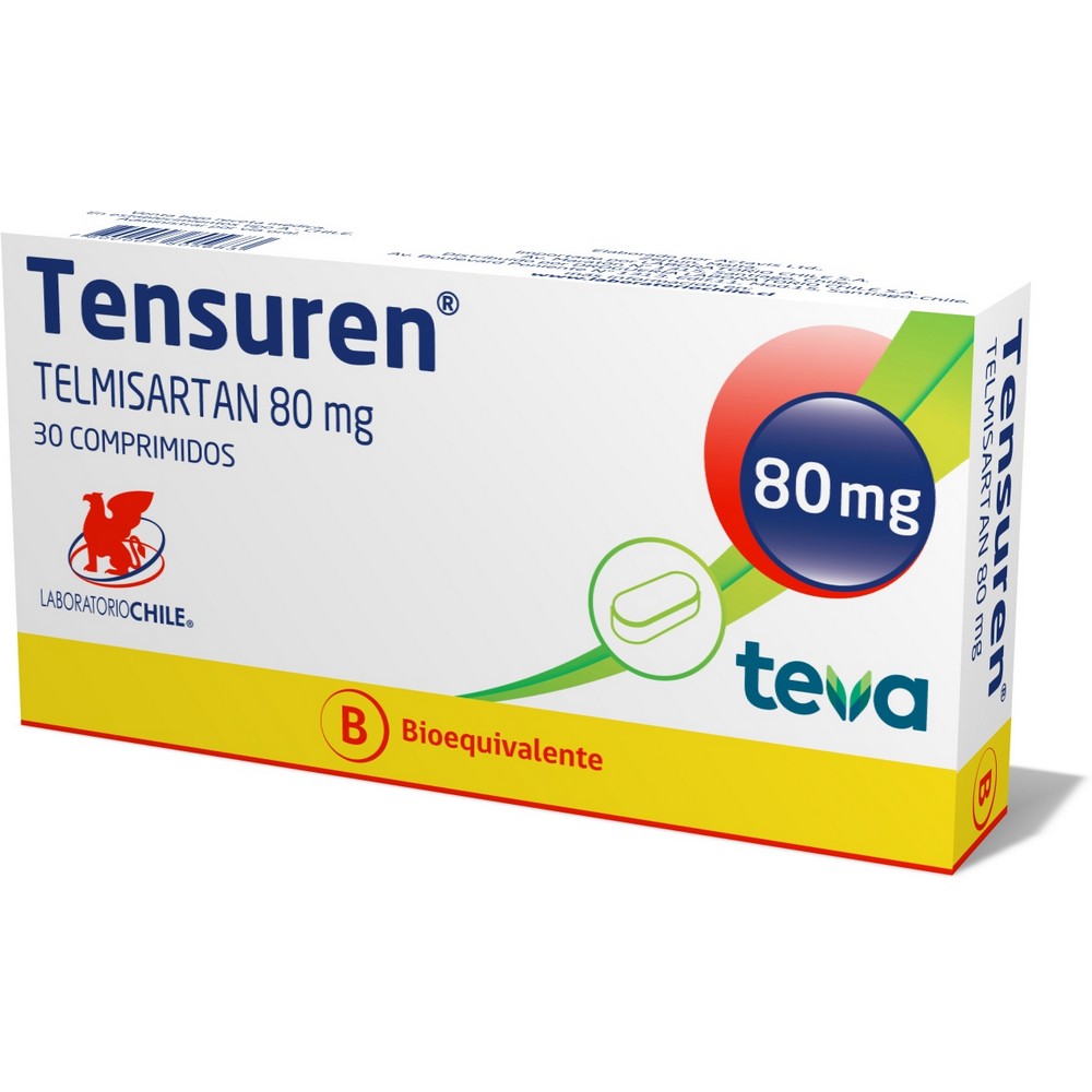 Tensuren Telmisartán 80 mg 30 Comprimidos | Cruz Verde