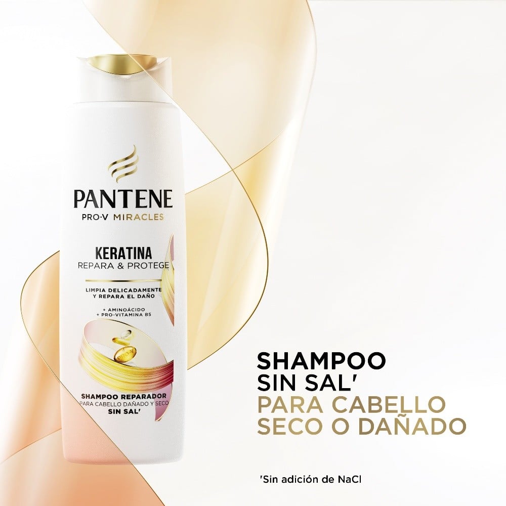 Shampoo sin sal Keratina con Pro Vitamina B5 300 ml | Cruz Verde