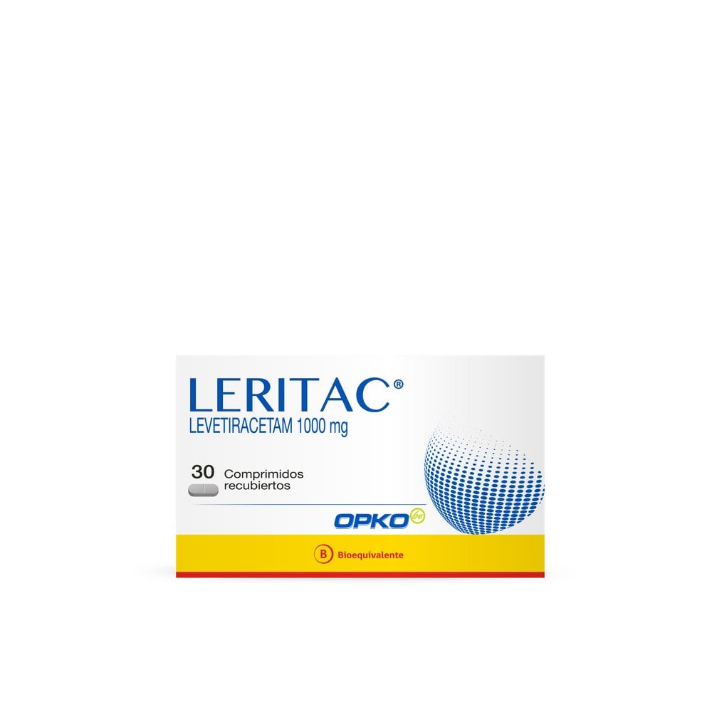Leritac Levetiracetam 1000 mg 30 Comprimidos recubiertos | Cruz Verde