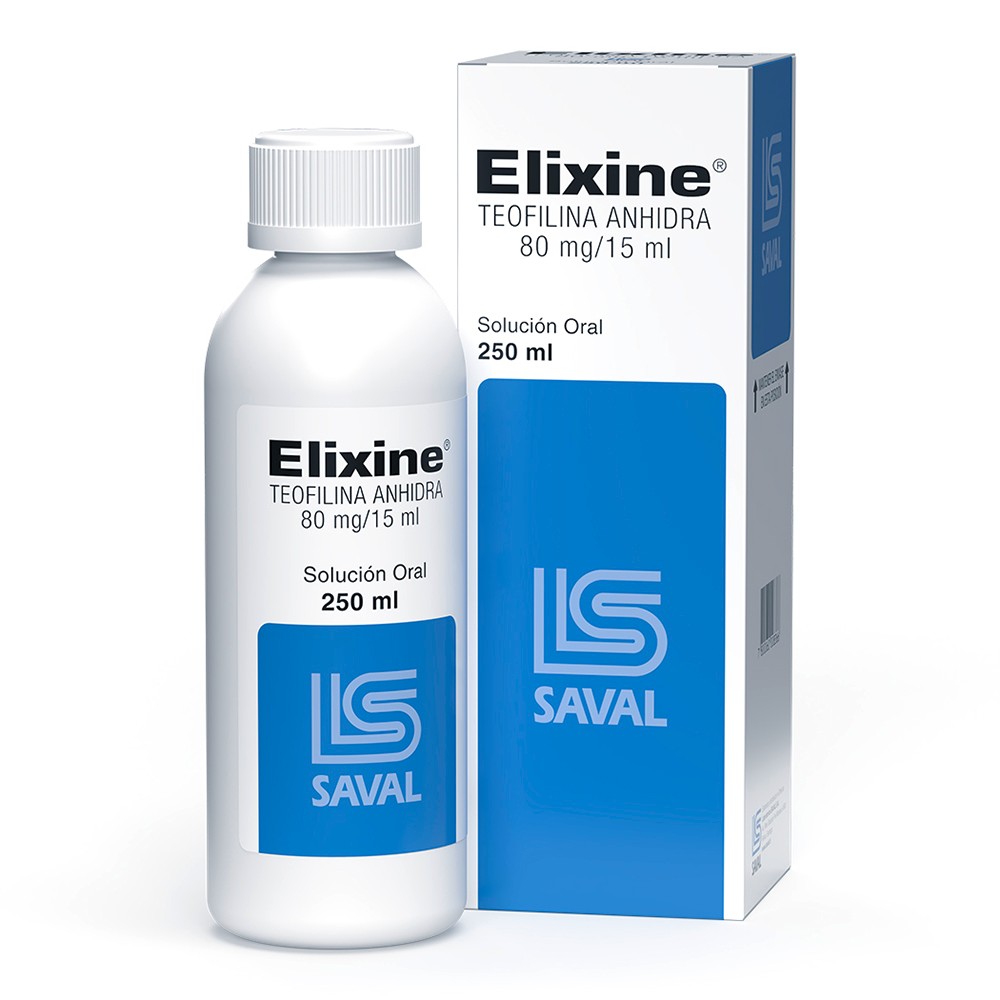Elixine Teofilina anhidra 80 mg / 250 ml