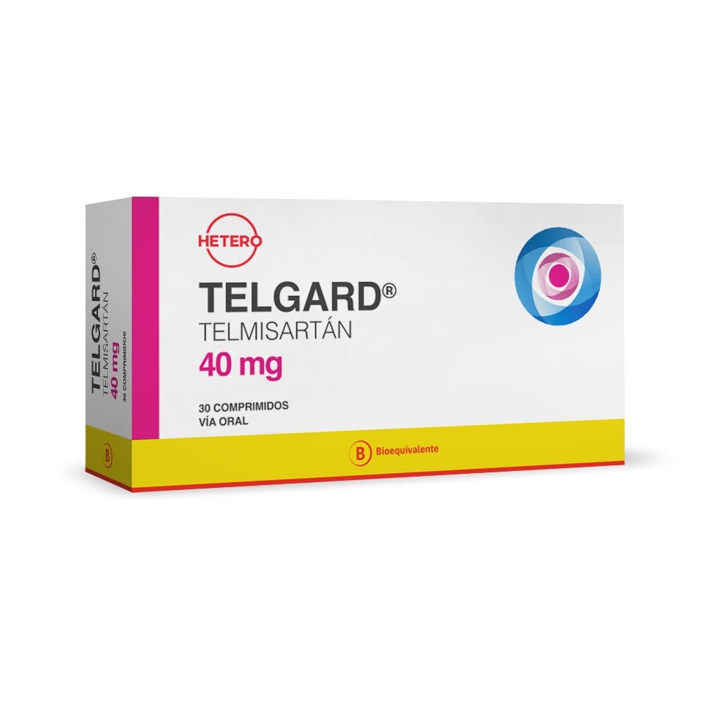 Telgard 40 mg 30 Comprimidos | Cruz Verde