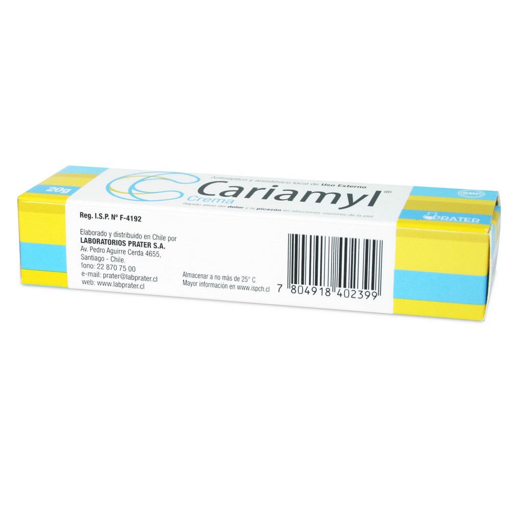 Cariamyl Mentol 0,2 Crema Tópica 20 gr | Cruz Verde