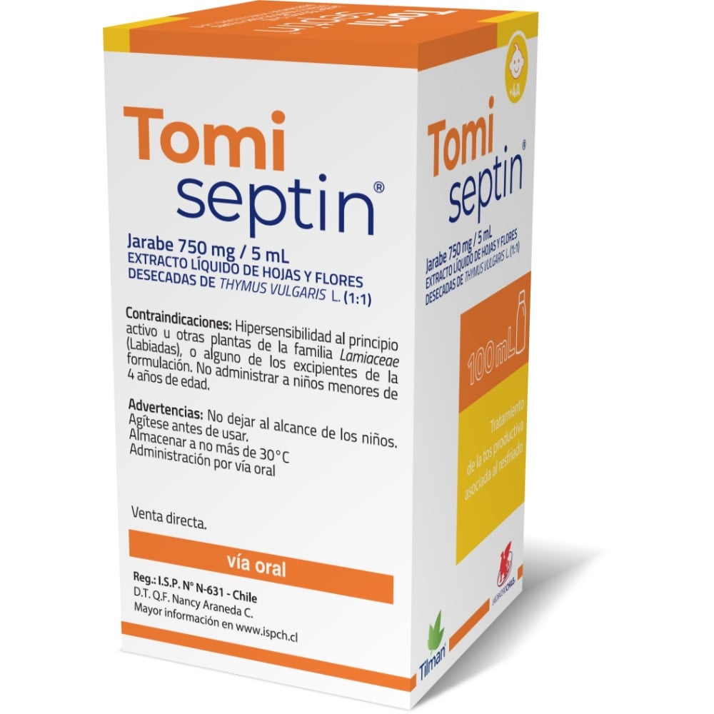 Tomiseptin Jarabe 750mg/5mL 100mL | Cruz Verde