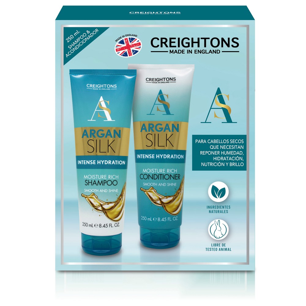 Shampoo Argan Silk 250ml + Acondicionador Argan Silk 250ml | Cruz Verde