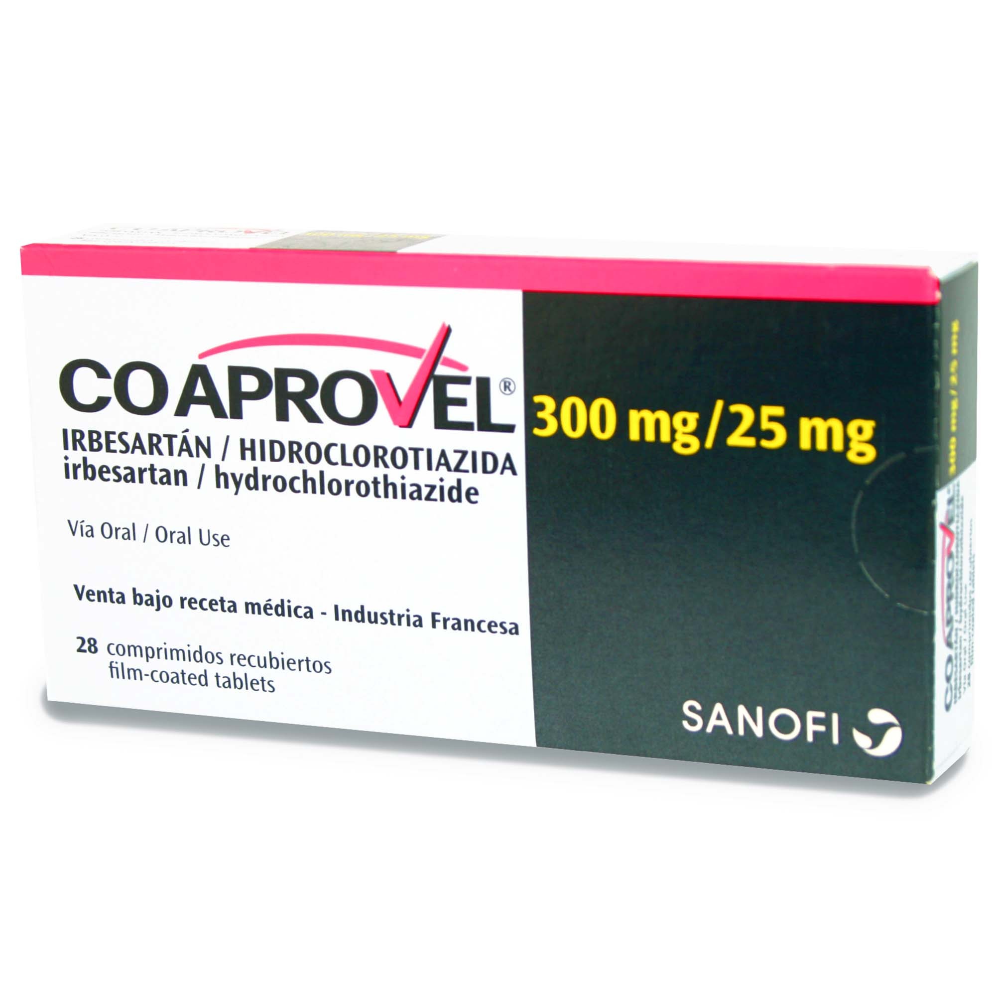 Coaprovel Irbesartan 300 mg 28 Comprimidos Recubierto | Cruz Verde