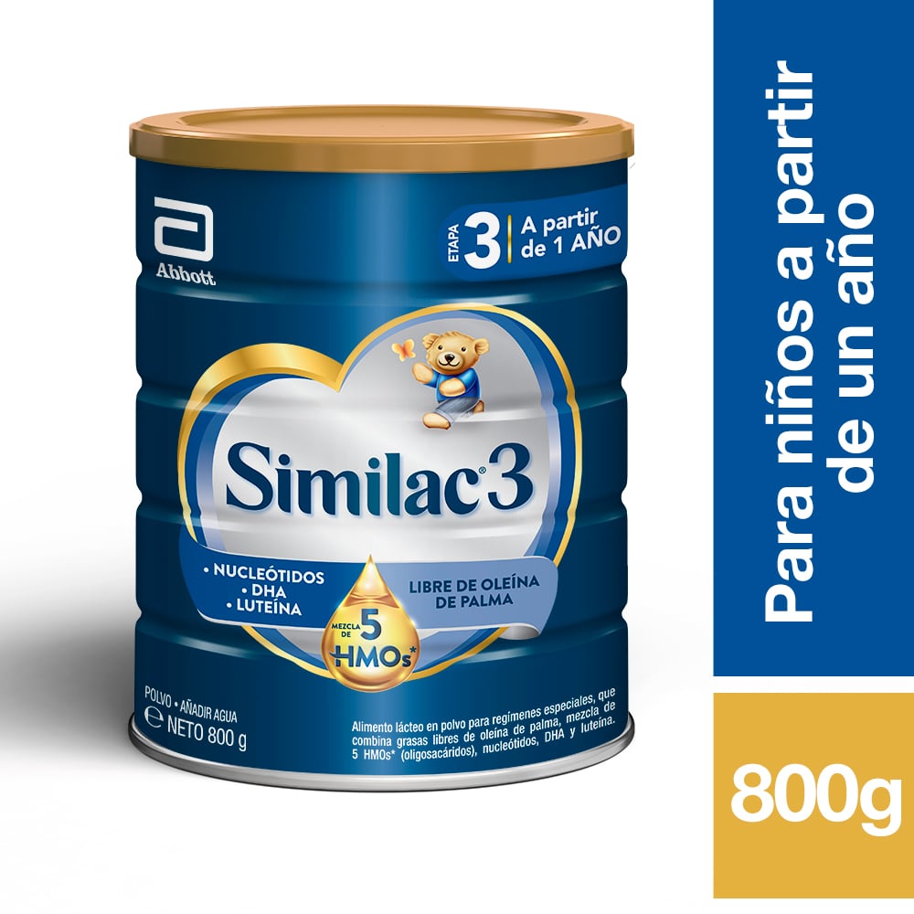 Similac 3 Fórmula Infantil en Polvo 900 g | Nutrición Infantil